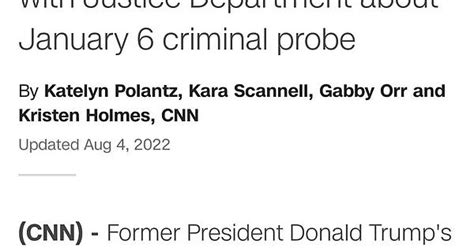You Know Its Bad When Your Legal Team Warns You About Upcoming Indictments And Begins A Defense
