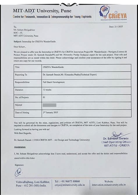 Internshipjourney Fullstackdevelopment Innovation Mitadtuniversity Soham Shrigadiwar 11