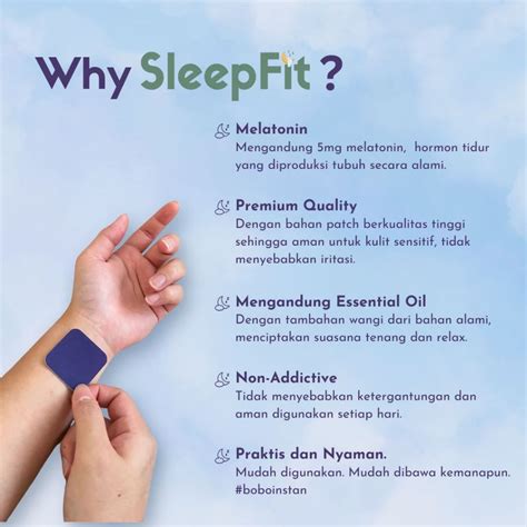 Jual Sleepfit Herbal Sleep Patch Melatonin 12 Patch Sachet