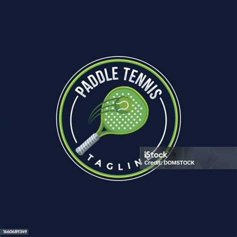 배지 엠블럼 패들 테니스 클럽 로고 디자인 패들 라켓 및 어두운 배경에 볼 벡터 패들테니스에 대한 스톡 벡터 아트 및 기타 이미지 패들테니스 Championship