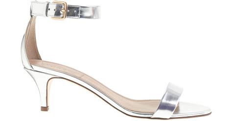 Jcrew Mirror Metallic Kitten Heel Sandals In Metallic Lyst