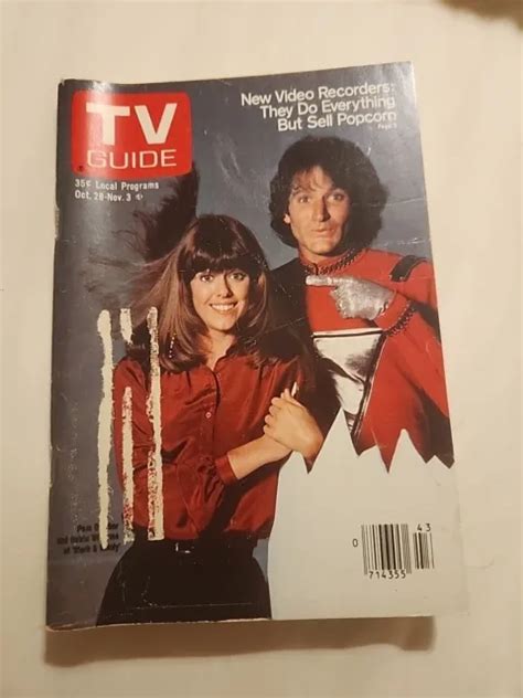 Tv Guide Oct 28 1978 Mork And Mindy Robin Williams £3 12 Picclick Uk