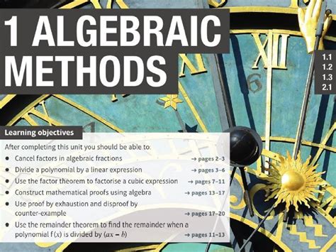 Algebraic Methods Teaching Resources