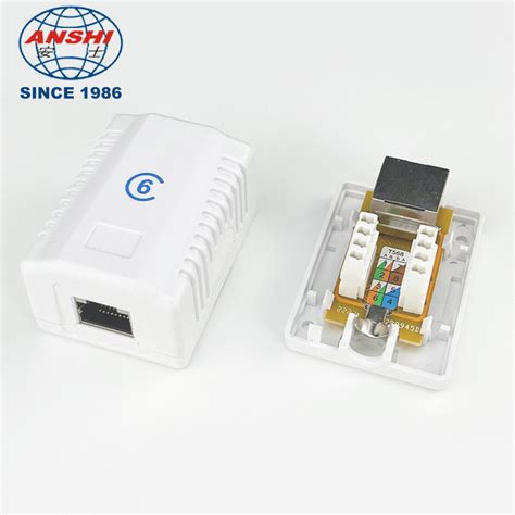 3U Gold Plating FTP Surface Mount Box CAT6 Single Port