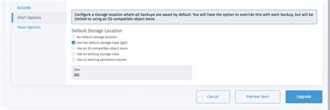 Rancher Backup Show Warning To Use StorageClass PV With Reclaim Policy Set To Retain On