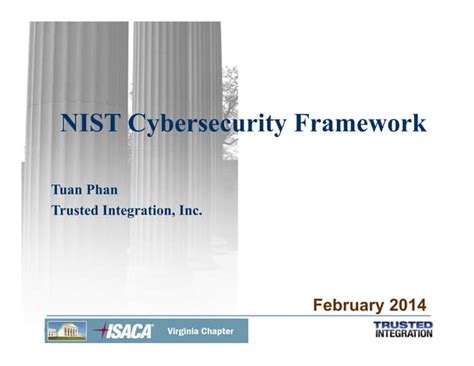Nist Cybersecurity Framework Intro For Isaca Richmond Chapter Ppt