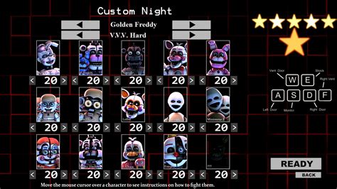 Мод на Fnaf Ultimate Custom Night