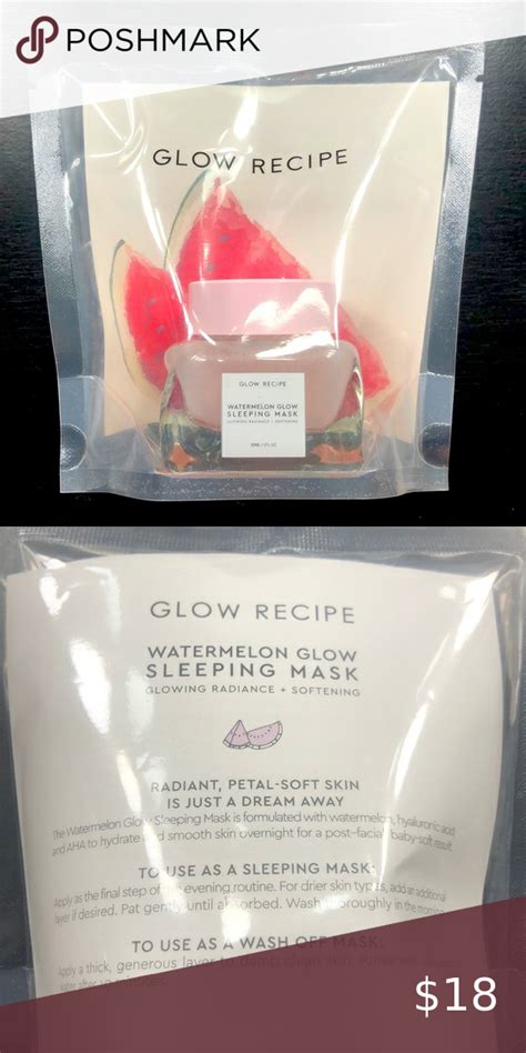 Glow Recipe Watermelon Sleeping Mask Watermelon Glow Sleeping Mask