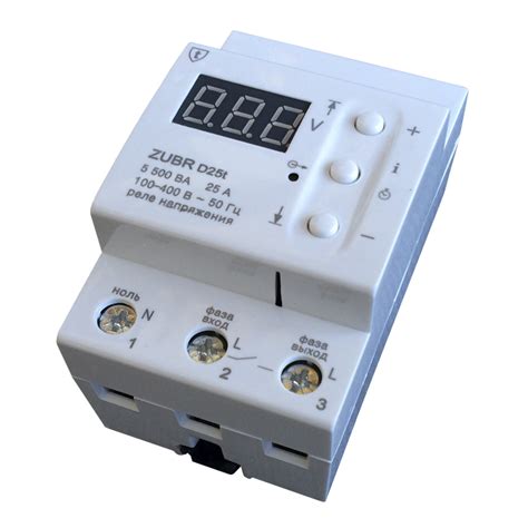 Zubr D25t Реле за следене и контрол на напрежение с термозащита