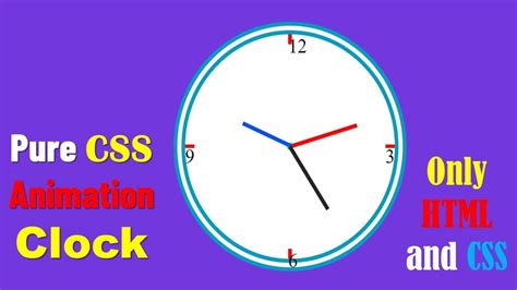Only Html And Css Animation Clock Design Csskcđcsseffectcssource