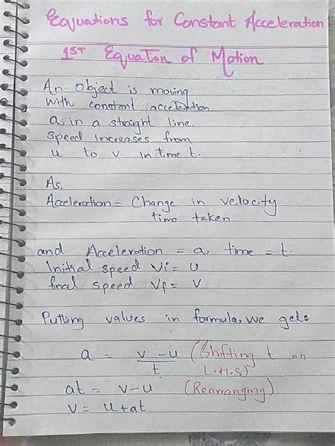 Equations Of Motion Pdf