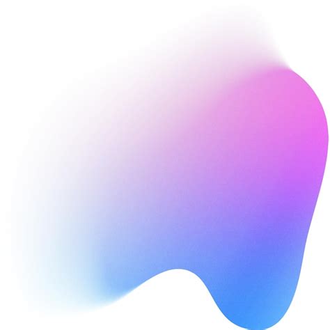 Premium Photo Abstract Shape Element In Gradient Purple And Blue Colors With Blurred Effect