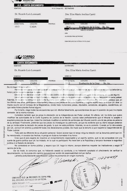 De Lorenzetti A Carrió El País Espera De Nosotros Un Comportamiento Responsable Y No Una