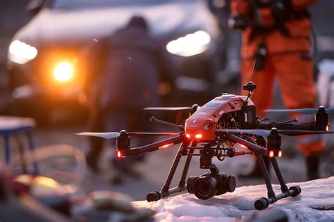 Premium Photo A Drone Assisting In Search And Rescue Operations