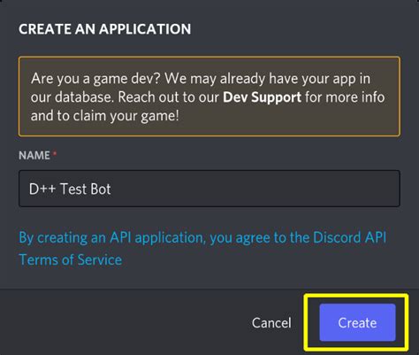 creating a bot application d the lightweight c discord api library