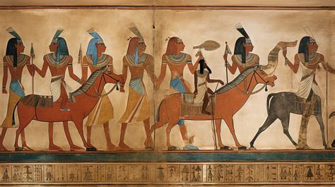 말이 끄는 마차를 탄 남자들을 보여주는 이집트 벽화 고대 이집트 그림 고대의 이집트 사람 배경 일러스트 및 사진 무료 다운로드 Pngtree