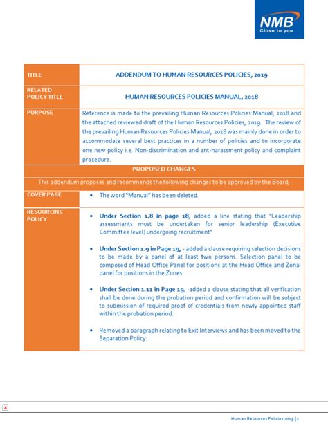 Addendum Hr Policies Pdf Salary Harassment