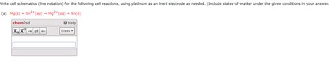 solved write cell schematics line notation ﻿for the