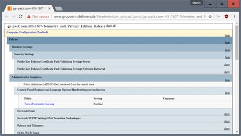 Windows Group Policy Pack Privacy And Telemetry GHacks Tech News