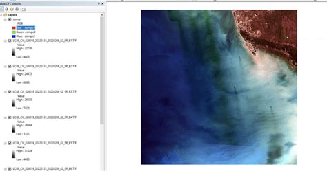 My True Color Band Combination Seems Off Arcmap Help R Remotesensing