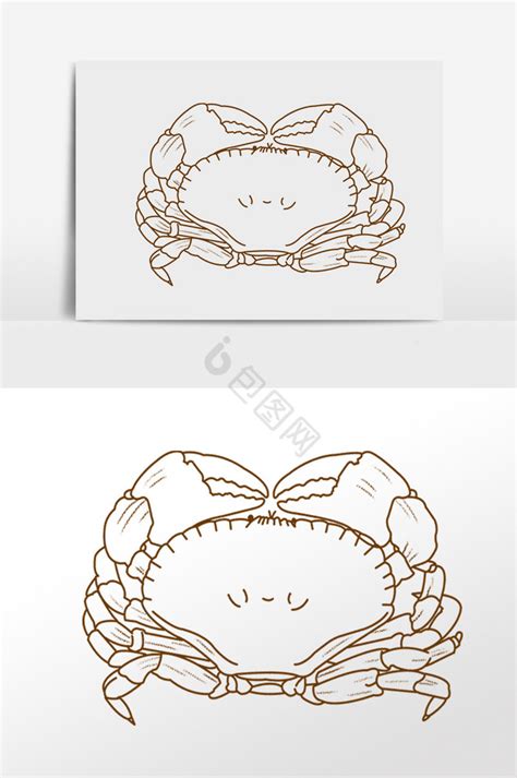 海鲜螃蟹插画 海鲜螃蟹插画图片 包图网