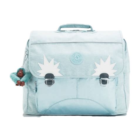 Mochila Pasta Escolar Kipling Iniko Airy Jeans Bl