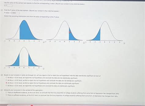 Z Value 0 17p Value 0 8650answer Part C With Graph Chegg Com