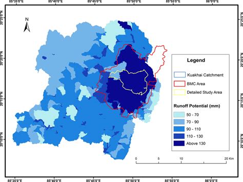 runoff potential using scs cn method download scientific diagram