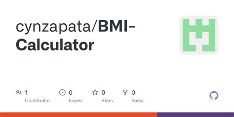 GitHub Cynzapata BMI Calculator