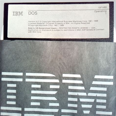 IBM DOS 4 01 On 360K Disks International Business Machines Free Download Borrow And