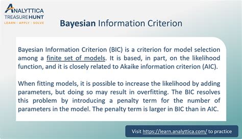 What Is Bayesian Information Criterion Bic By Analyttica Datalab