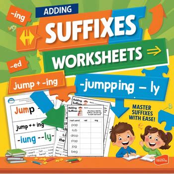 Adding Suffixes 10 Printable Worksheets 1st 2nd Grade ELA Worksheets