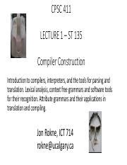 Introduction To Compiler Construction Tools For Parsing And Course Hero