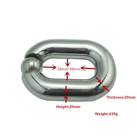 Stainless Steel Scrotal Bondagescrotum Stretching Device Cock Pendant