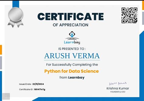 Arush Verma On Linkedin Datascience Python Learnbay