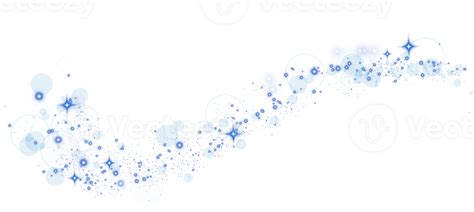Abstract Blue Glitter Wave Illustration Blue Stardust Sparkle