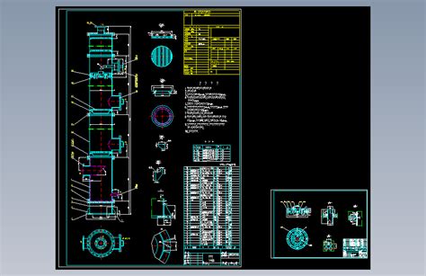 碱洗塔 AutoCAD 14 模型图纸下载 懒石网
