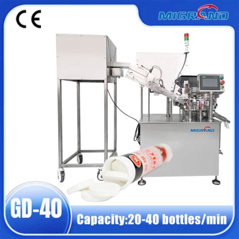 Effervescent Supplement Counting Bottling Tablet Tube Filling Machine Effervescent Tablet