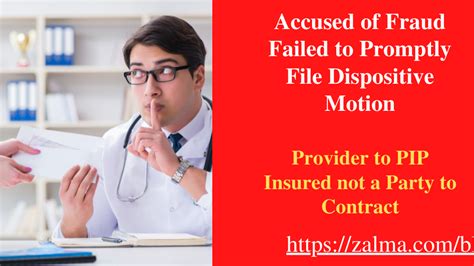 Accused Of Fraud Failed To Promptly File Dispositive Motion