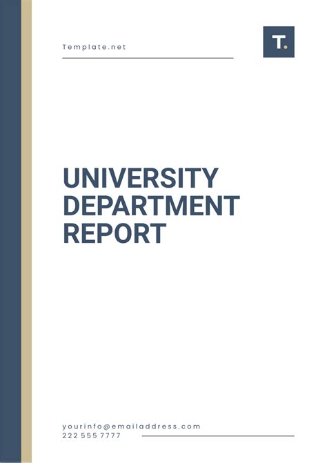 Free University Report Templates To Edit Online And Print