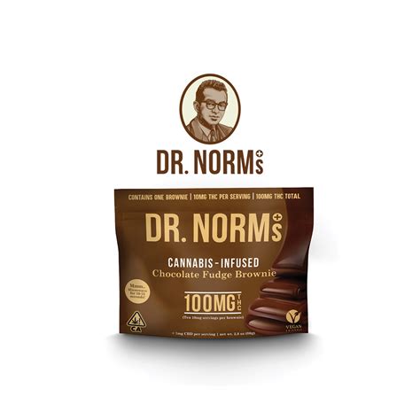 Dr Norms Chocolate Fudge Brownie 10pcs 100mg Ci