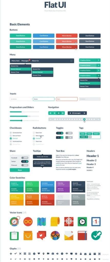 20 Top Ready Coded Html Ui Kits Freebies Best Open Source Resources For Web Developers Designers
