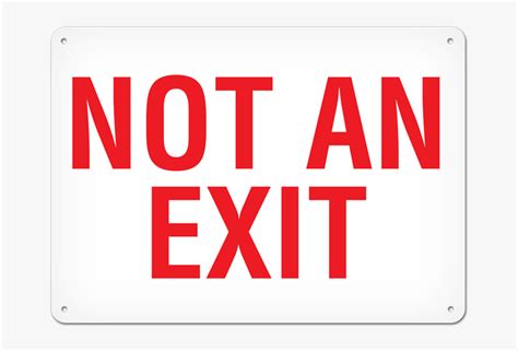 Exit Sign HD Png Download Kindpng