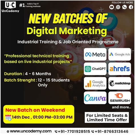 🚀 New Batches For Digital Marketing Uncodemy