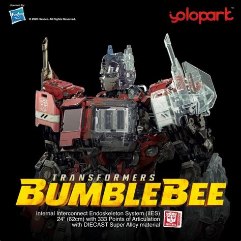 Yolopark Cybertronian Optimus Prime Deluxe Version Bumblebee The