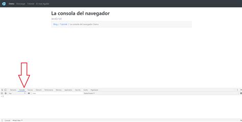 consola del navegador para javascript jose aguilar blog