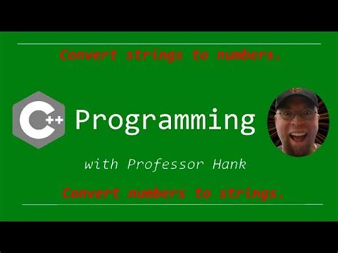 C Tutorial Convert Numbers To Strings And Strings To Numbers YouTube