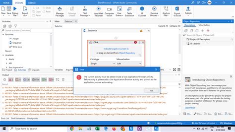 When Using Click Activity Showing Error Activities Uipath Community Forum