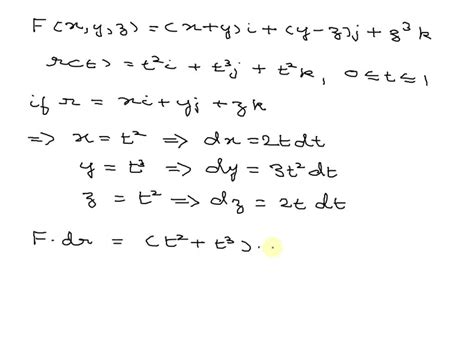 Solved Point Evaluate The Line Integral Fcf Dr Where Fxy Z