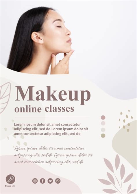Makeup Classes Ads Template Postermywall